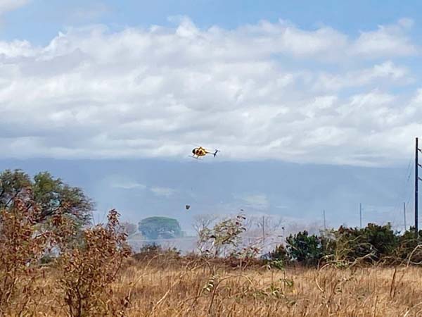 Brush fire burns 60 acres in Puunene | News, Sports, Jobs - Maui News